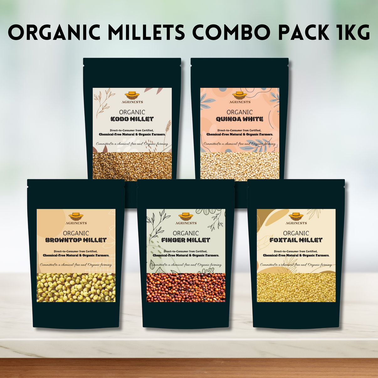 Organic Millets Combo Pack (1kg) – Agri Nests